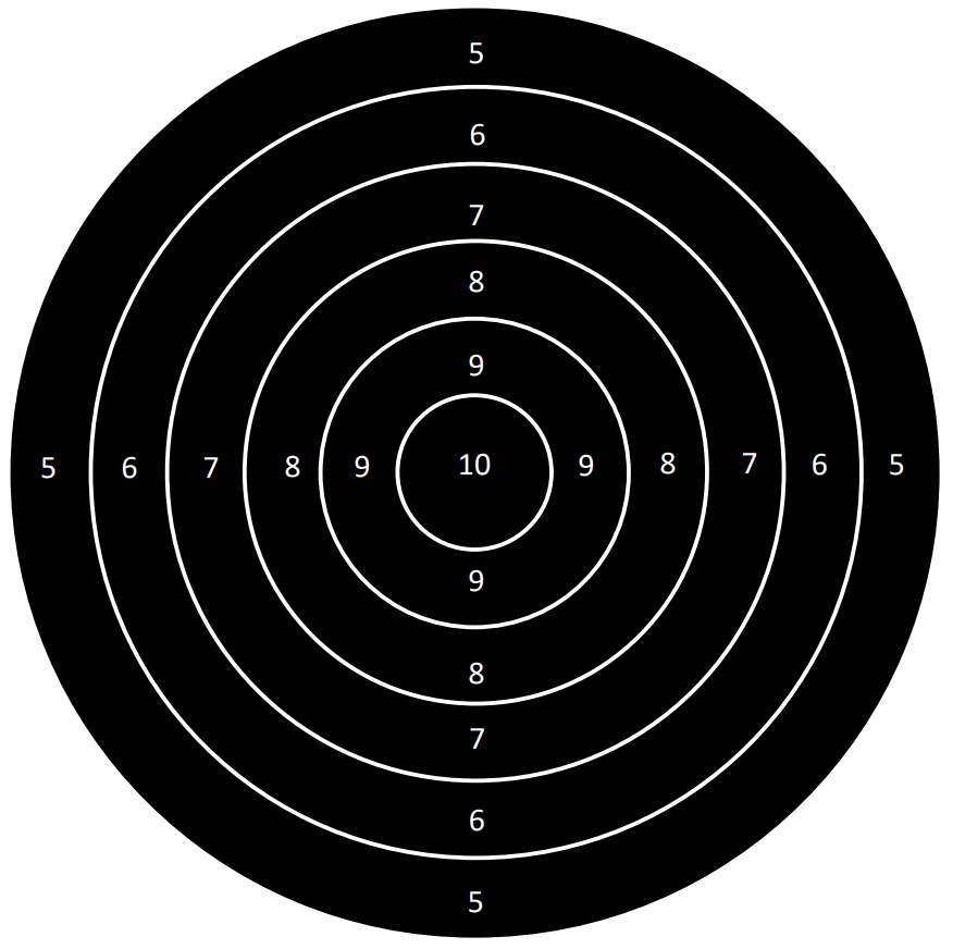 classic target complete black – rangefuntargets